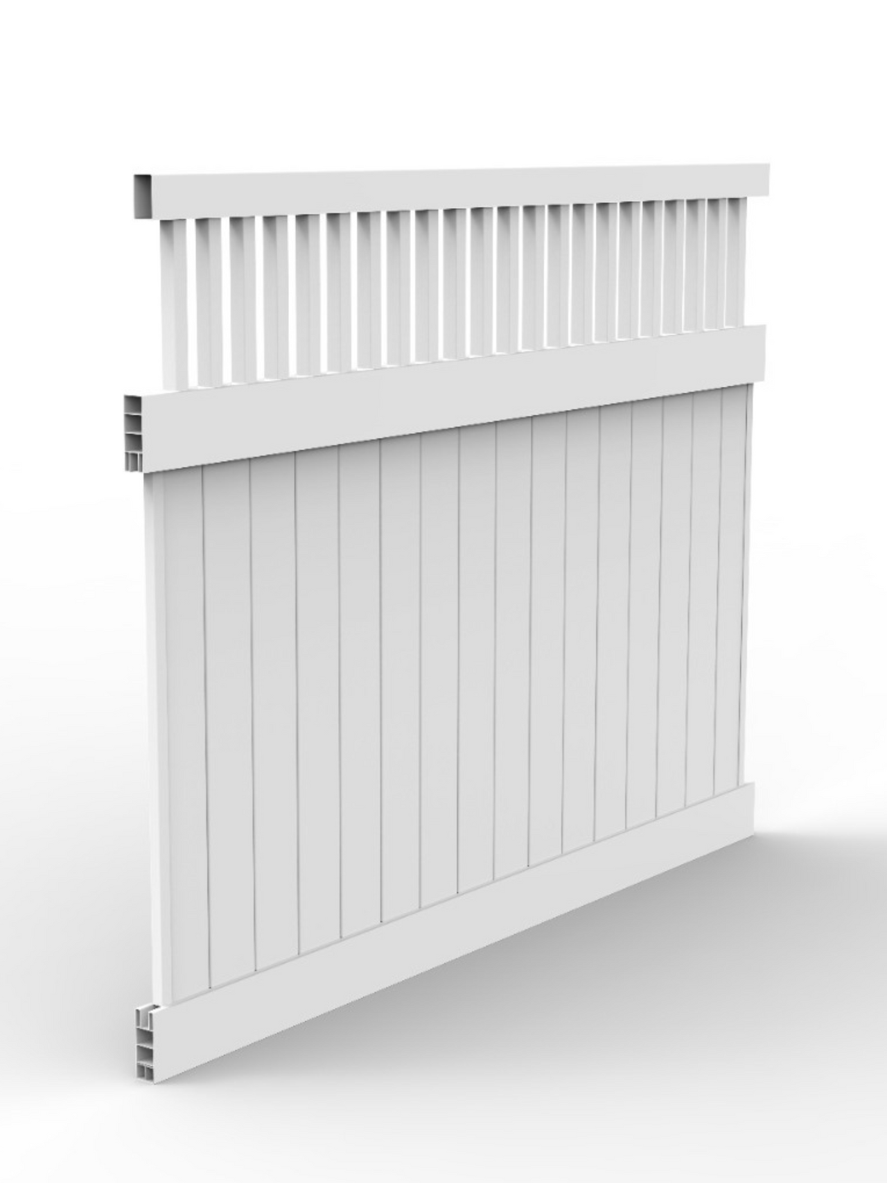 PVC Hamptons Top Picket Fence Panel – Island Outdoors Australia