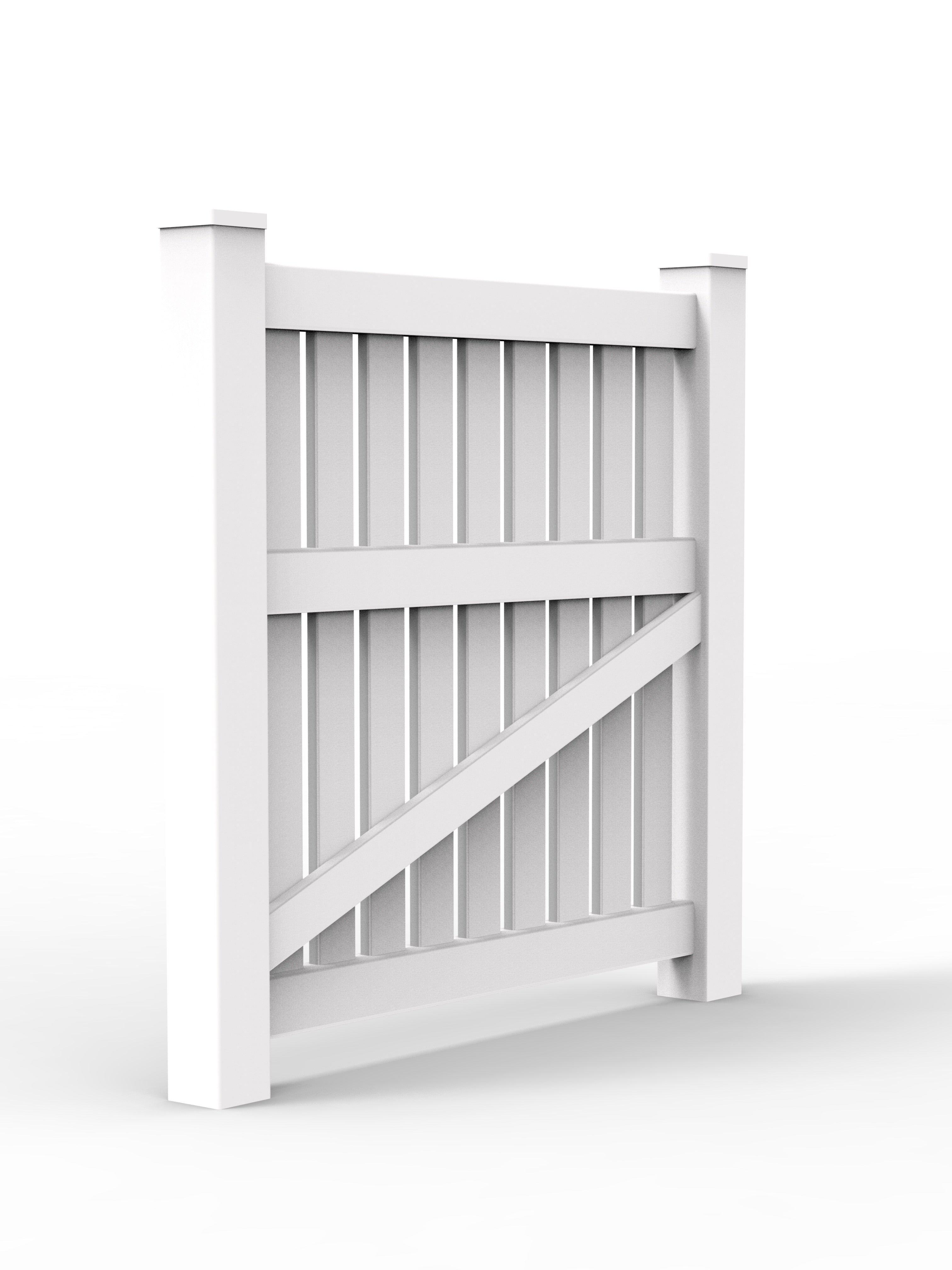PVC Hamptons Picket Fence Gate – Island Outdoors Australia